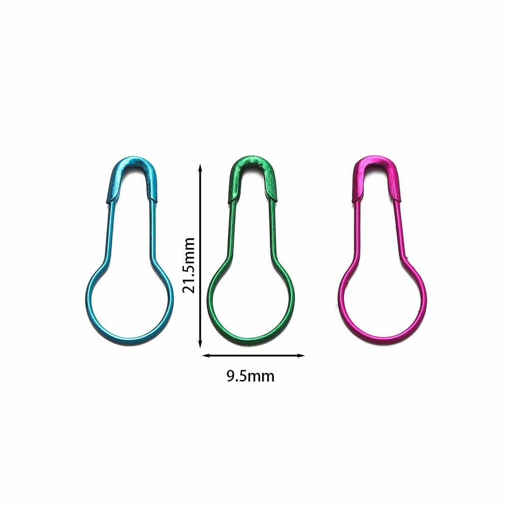 Маркеры для вязания, булавки для вязания металлические, крючки, маркировщик петель, набор 50 шт, размер 9.5*21.5 мм, красочный