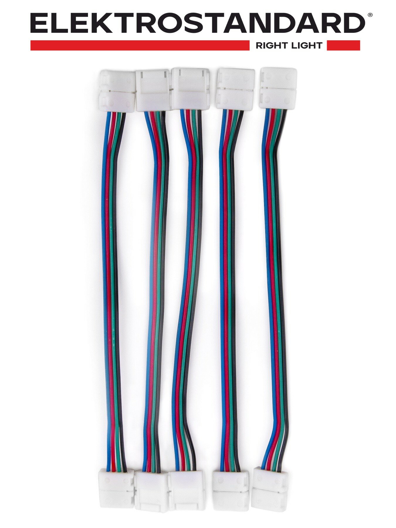 Коннектор / Соединитель гибкий двусторонний для ленты "Бегущая волна" Elektrostandard, 5 шт.