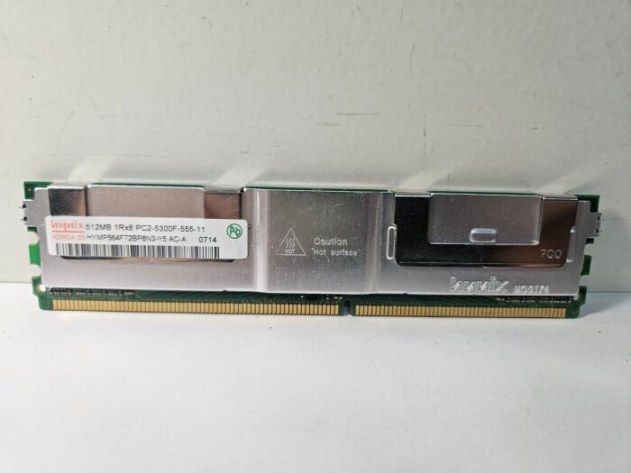 Оперативная память для серверных плат DDR2 Hynix 512Mb PC2-5300F HYMP564F72BP8N3-Y5