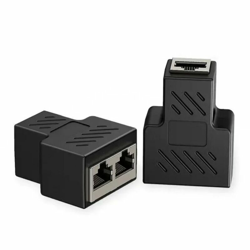 Сетевой разветвитель Ethernet LAN RJ45 с 1 на 2 выхода, удлинитель, адаптер порта, разъем RJ45, сетевой адаптер, тройник