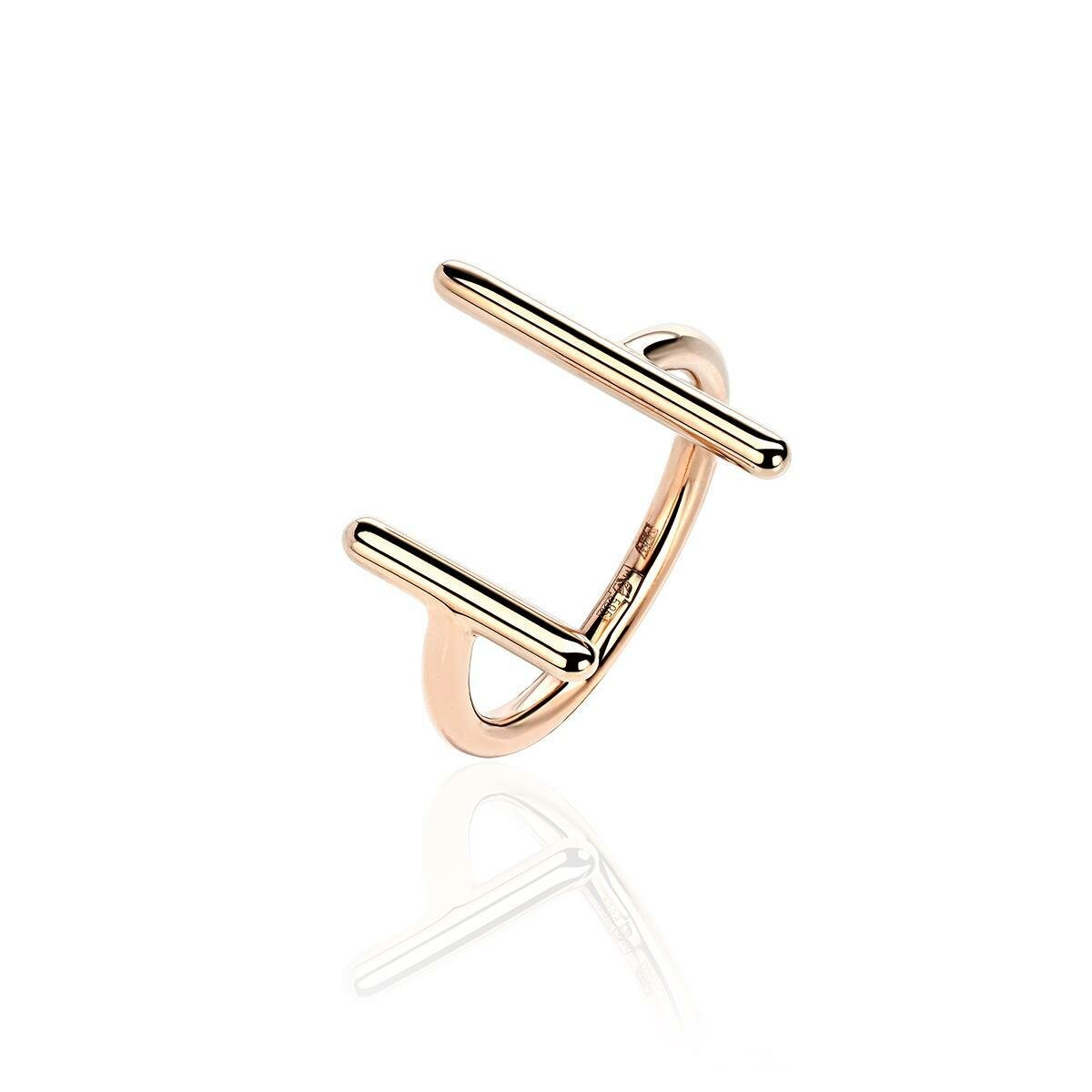 Кольцо, красное золото, 375 проба