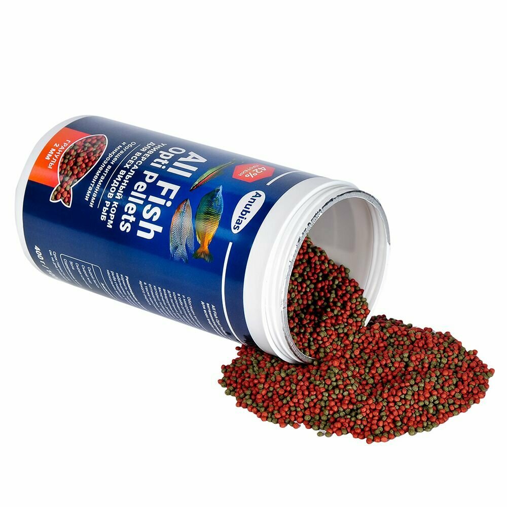 Корм для рыб Anubias All Fish Opti Pellets гранулы 0,8мм, 1000мл (400г)