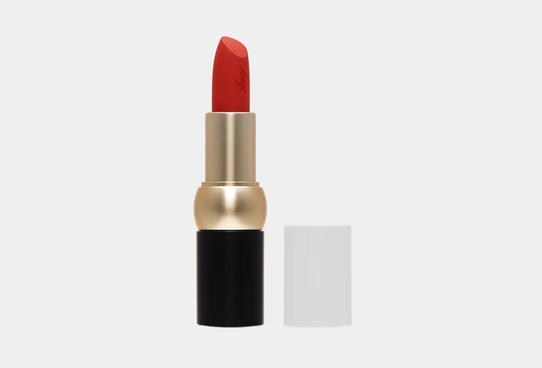 Матовая помада для губ FMGT New bold velvet lipstick, оттенок 07, New bold red, 3.5 г