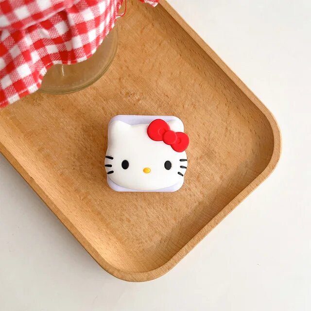 Sanrio Hello Kitty Macaron Цветная Откидная Ручка Для Телефона С Зеркалом Прозрачный Ленивый Кронштейн Y2K Стиль Tok Держател.