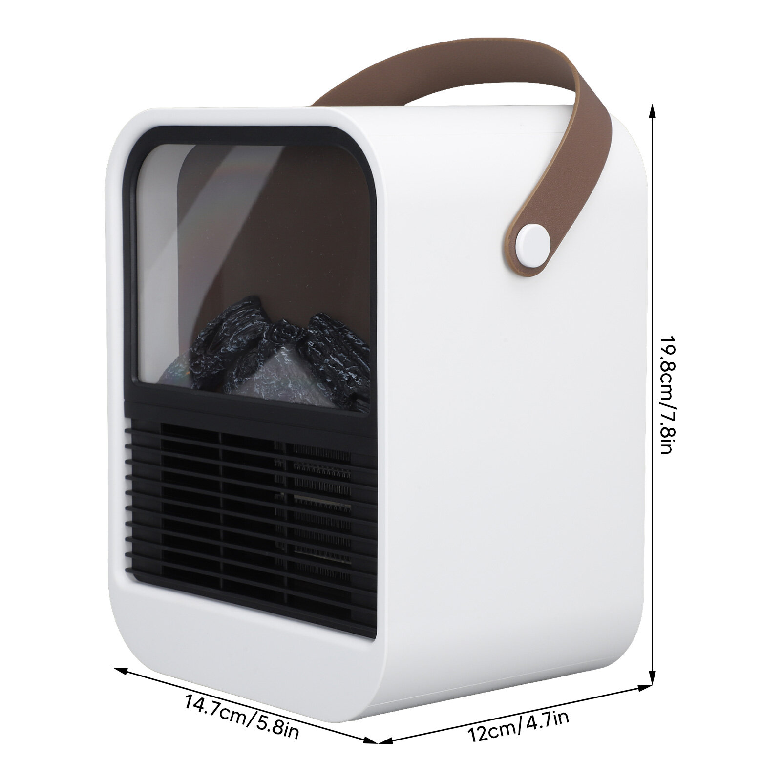 Электрические каминные обогреватели с имитацией пламени, 1000 Вт, защита от перегрева, тихий портативный обогреватель для спальни, CN Plug, 220 В