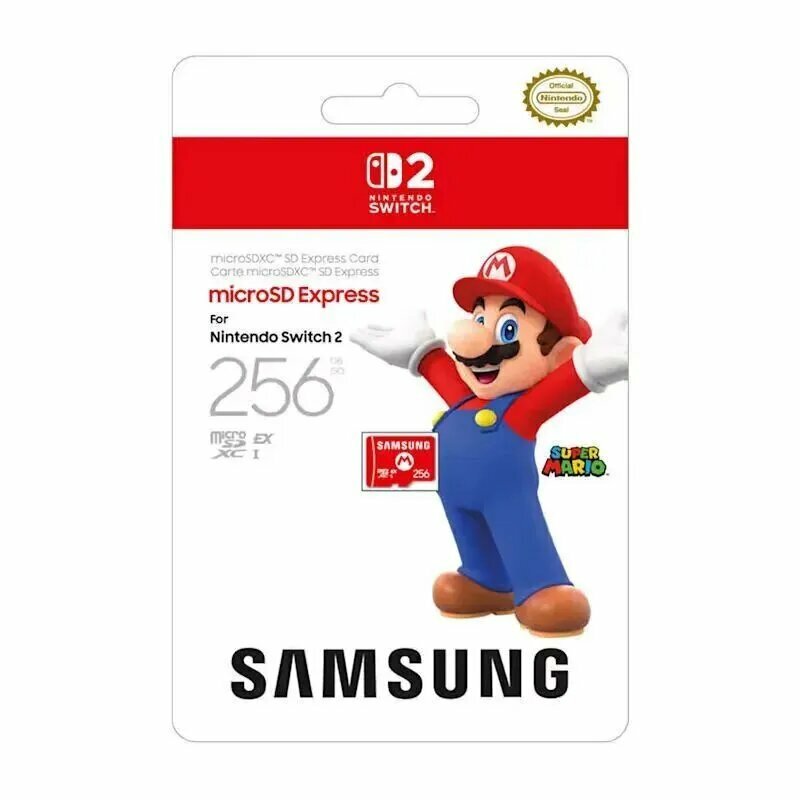 Карта памяти Samsung, microSD Express, 256ГБ, для Nintendo Switch, без бренда