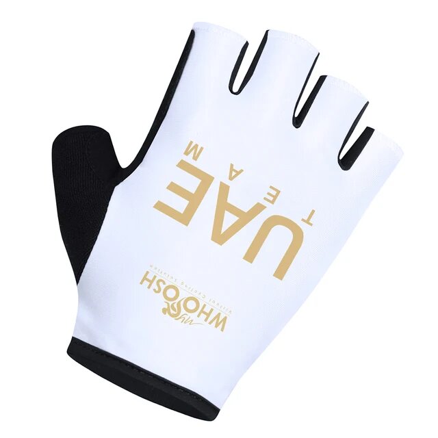 Белые и черные велосипедные перчатки, новые перчатки для велоспорта сборной ОАЭ 2025 года, мужские и женские перчатки для горного велосипеда Ropa Ciclismo Pro, перчатки для шоссейного велосипеда