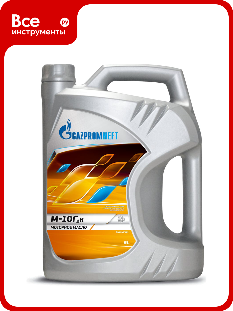 Масло М-10Г2к в/с 5 л Gazpromneft, использования