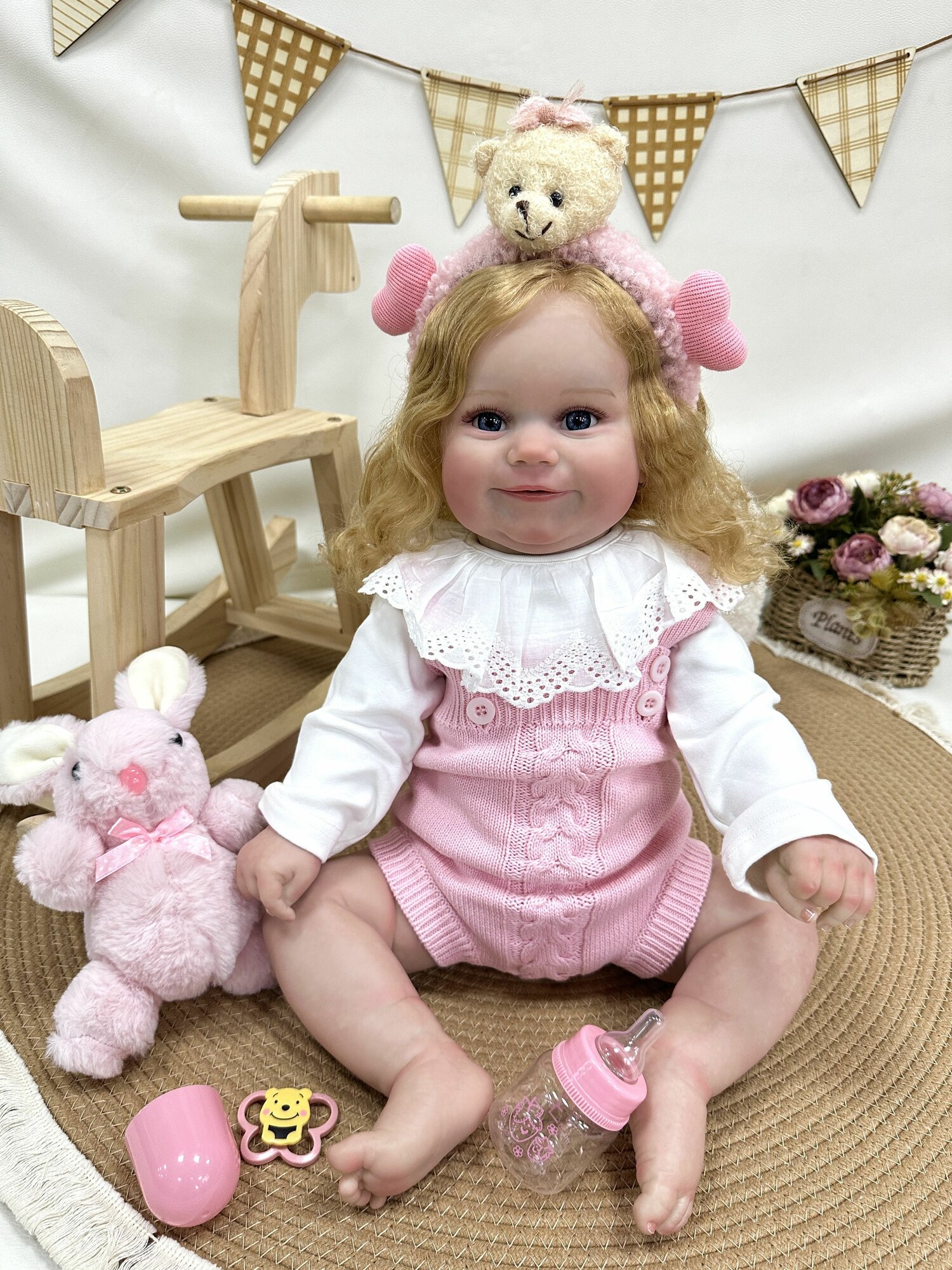 Кукла реборн силиконовая девочка 70см Cokela Корпус из мягкой ткани