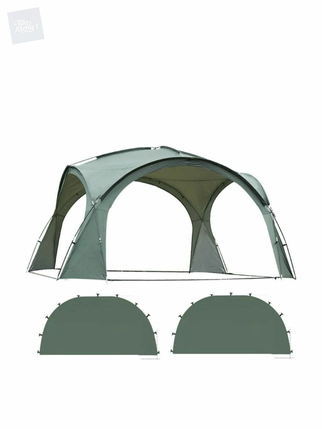 Большой кемпинговый тент от солнца и летняя беседка для дачи и отдыха на природе Нет занавески на двери