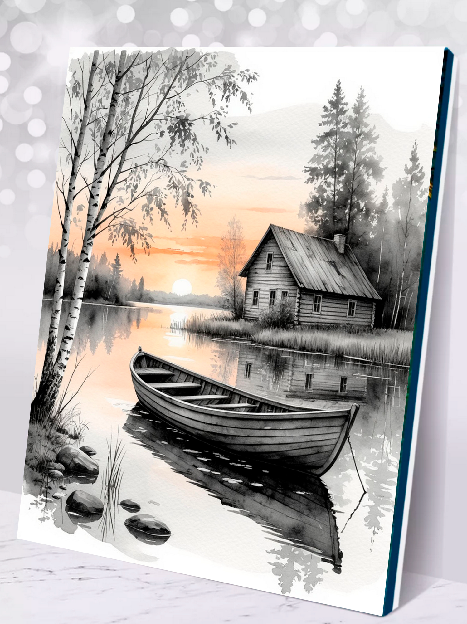 Картина по номерам Рассвет 40х50 см, хлопковый холст на подрамнике, акрил, Art Hobby Home