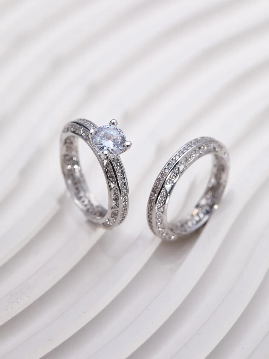 Кольцо, кристалл, фианит, циркон