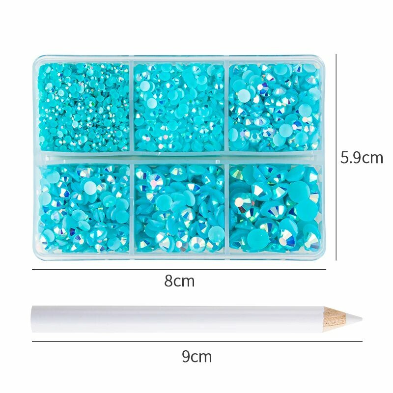 Набор страз Ducrystal, 4500 шт, цвет J-Aquamarine AB