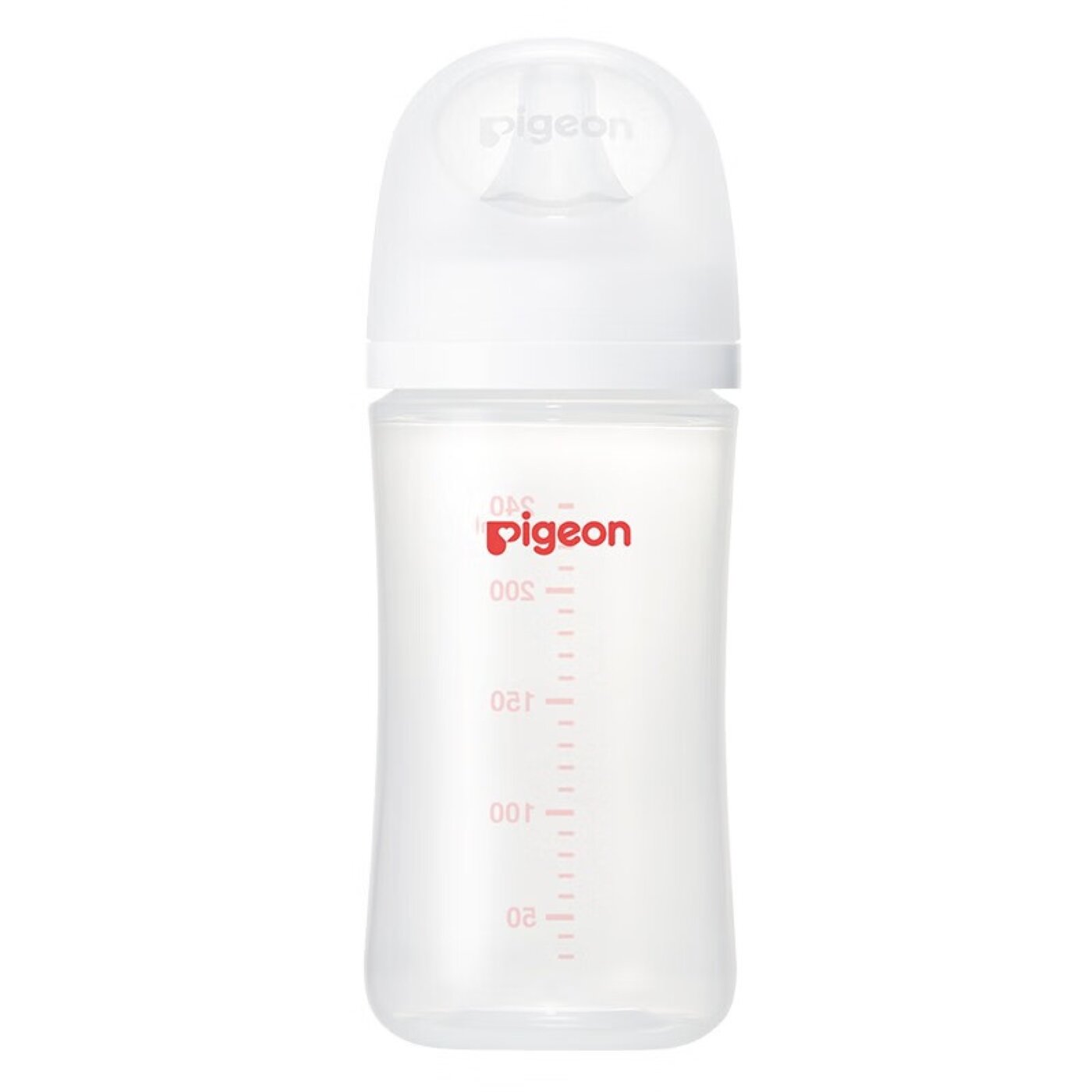 Pigeon Бутылочка для кормления SofTouch Peristaltic Plus 6+ мес, 240 мл, премиальное стекло，Число L