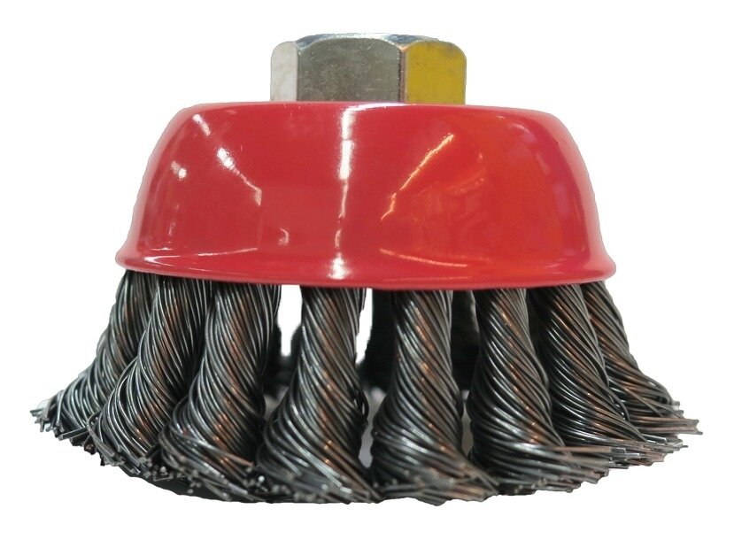 Щетка крацовка ORIENTCRAFT / Ориенткрафт для МШУ, чашка, витая стальная, 75мм / инструменты