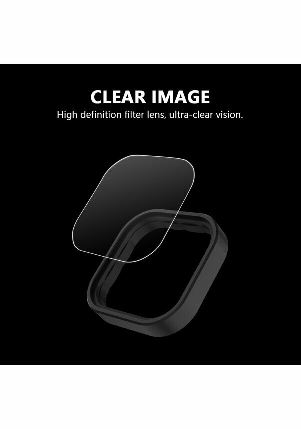 Фильтр Telesin GP-FLT-901 Glass CPL для GoPro Hero 9/10, высокое качество изображения, двустороннее антибликовое покрытие, прозрачный материал стекла
