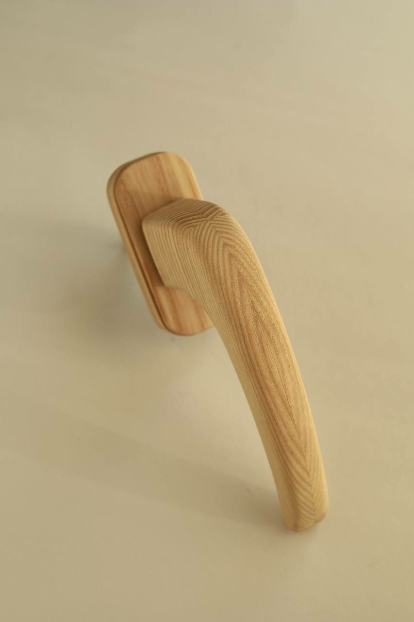 Деревянная ручка - подходит для деревянных евро окон для бани