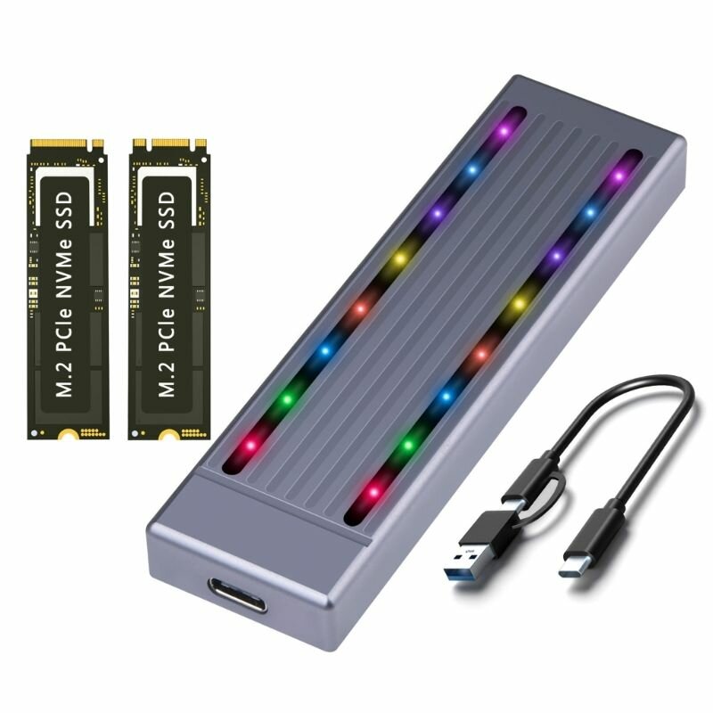 Набор М.2 SSD-накопителя с жестким диском NVMe single protocol hard disk box-кабель OTG