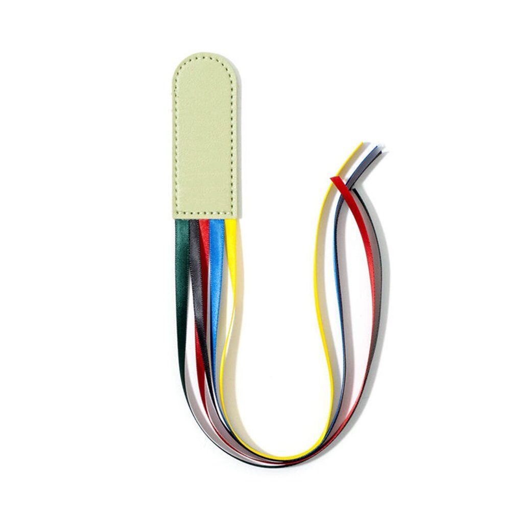 Креативные маркеры страниц, ленточные закладки, кожаные закладки с 5 цветными лентами