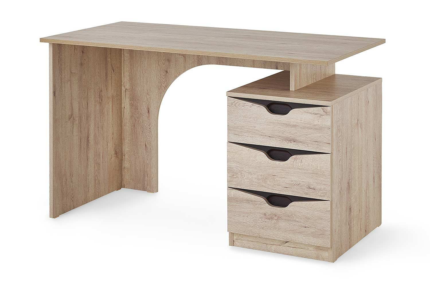 Письменный стол Соренто, 120х75х60, цвет дуб бонифаций/кофе структурный матовый