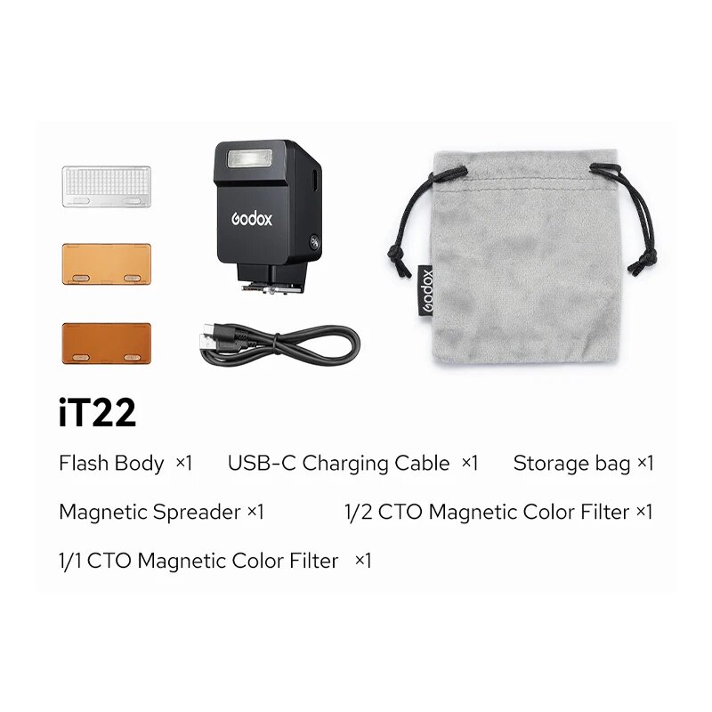 Godox iT22/iT20 карманная вспышка TTL 2.4G для Sony For Sony, iT22 Black