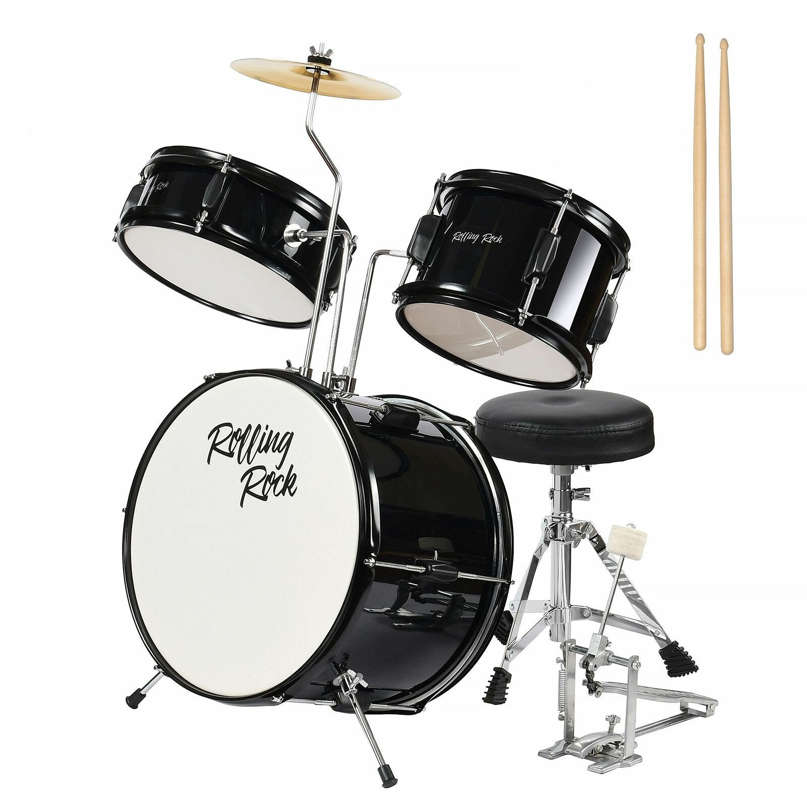 Rolling Rock KIDS JR-1408 BK - детская ударная установка