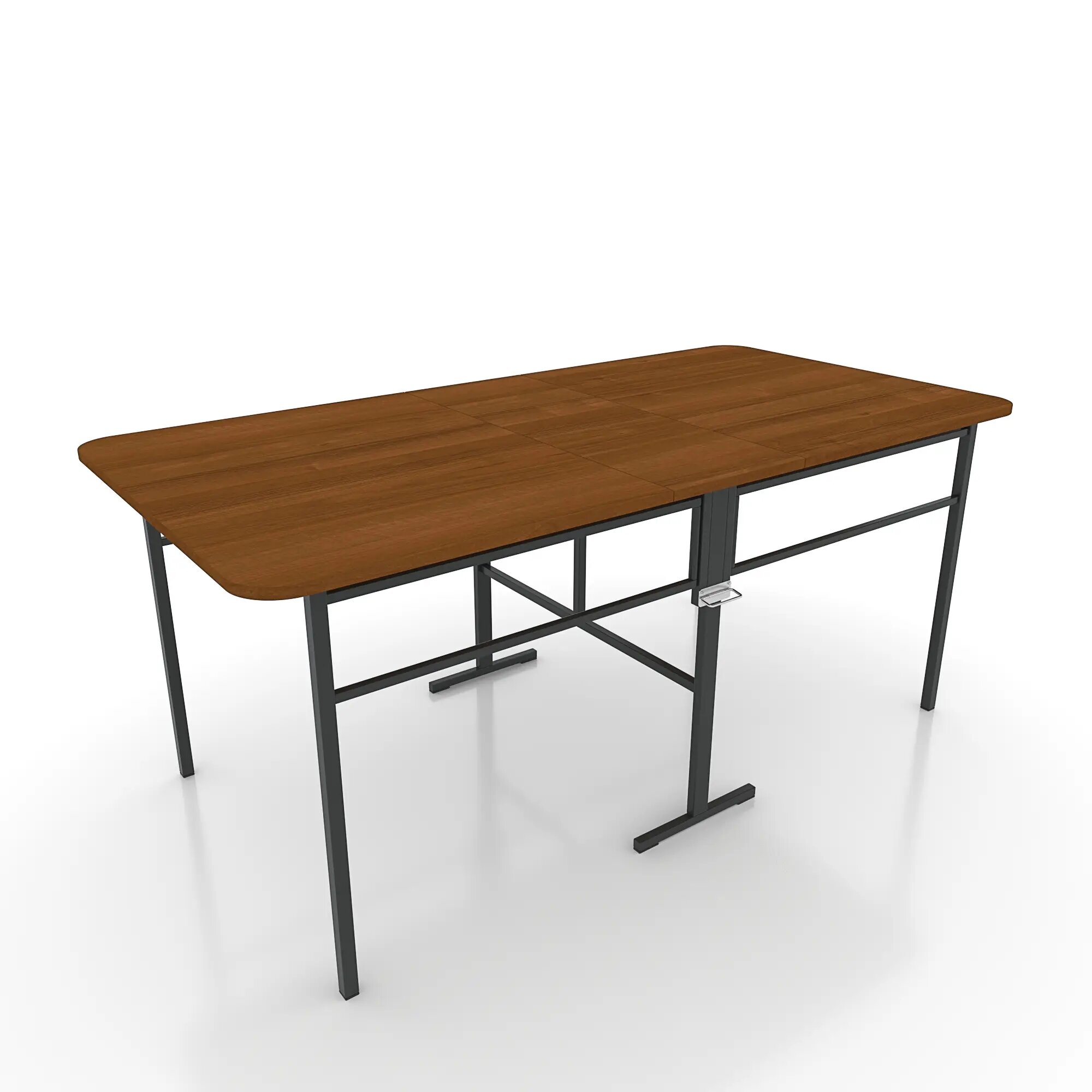 Стол книжка трансформер от производителя "Лайт Standart" - 1770х900х750 цвет столешницы Орех подстолье Темное