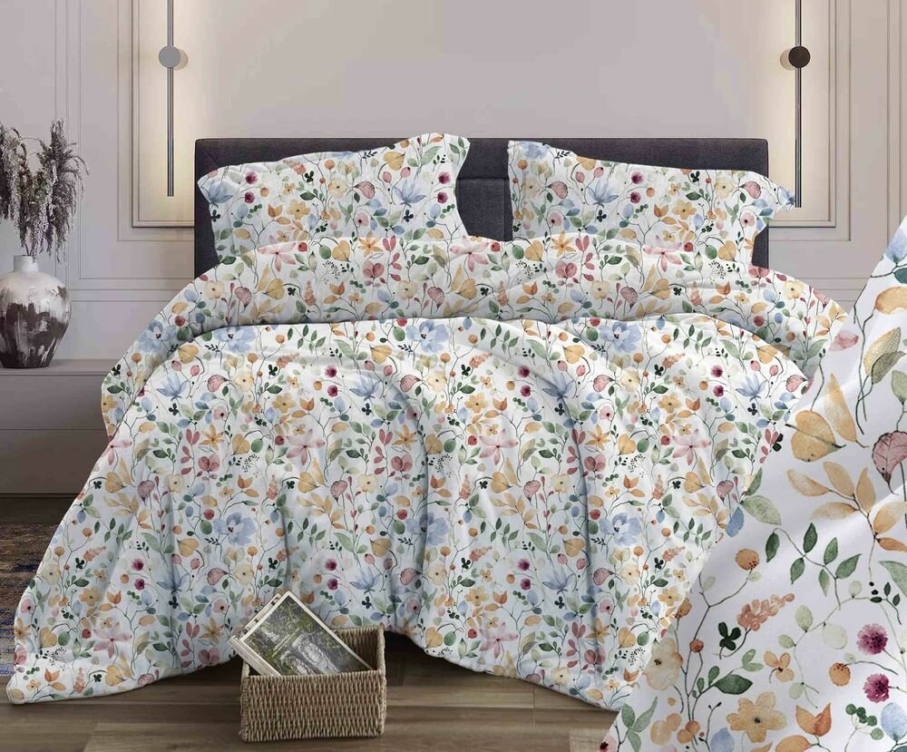 Простыня на резинке 160*200 см, бязь "Комфорт", борт 25 см (Флоранс)