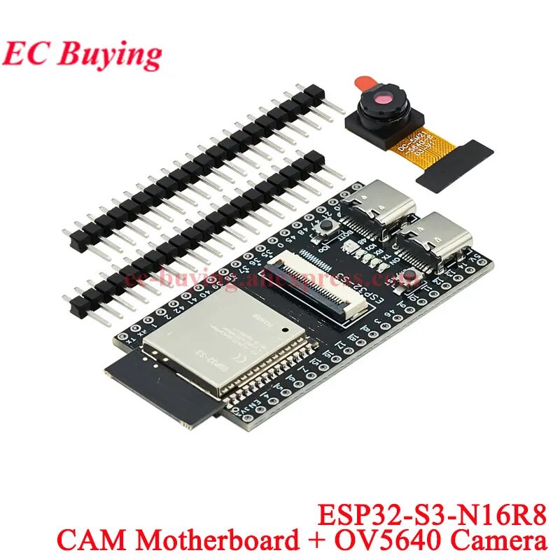 Модуль ESP32-S3 с адаптерами расширения EC Buying ESP32-S3 OV5640