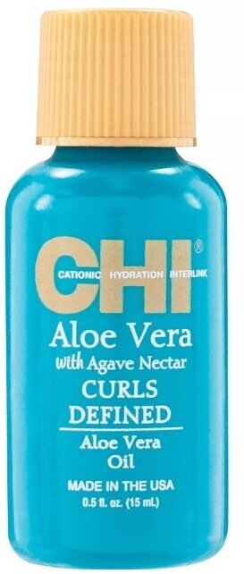 CHI Aloe Vera Oil Agave Nectar with Curl Defined Масло для кудрявых волос, 15 мл