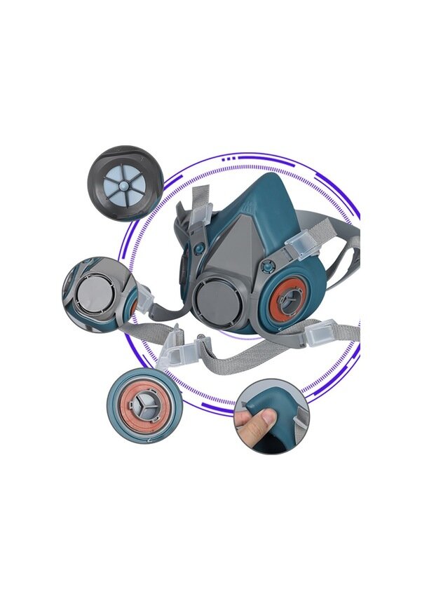 Респираторная маска с защитными очками, многоразовая