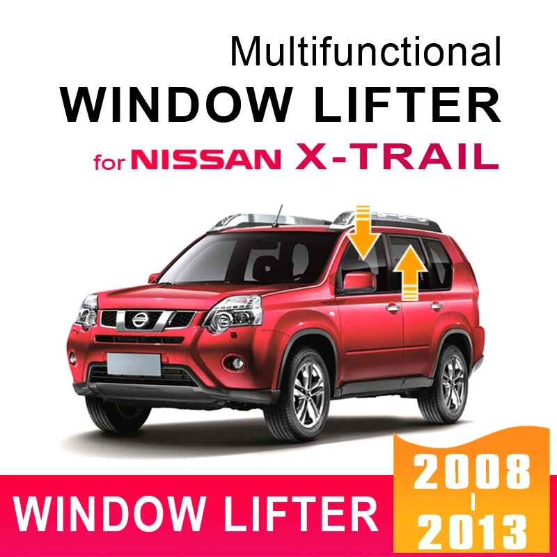 Автомобильный складной доводчик для Nissan X-Trail 2008-13, удаленное закрытие, стеклоподъемник, автомобильный стеклянный доводчик, автомобильные аксессуары