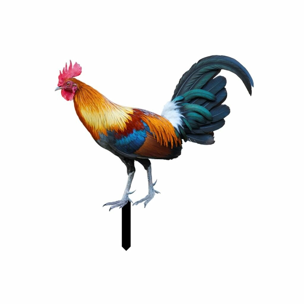 Акриловый садовый столб с петухом, Декоративный знак, Украшения и поделки