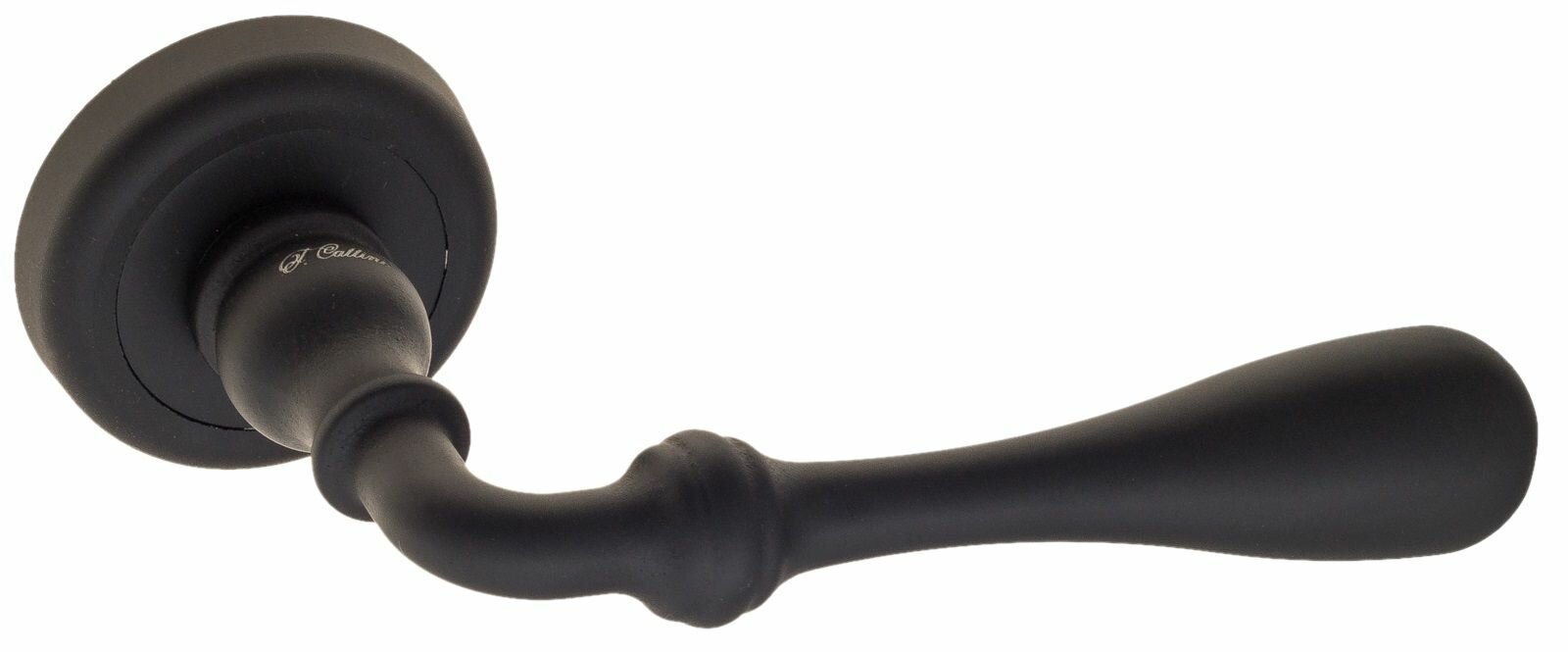 Дверная ручка на круглом основании Fratelli Cattini "RETRO" D1-NM матовый черный