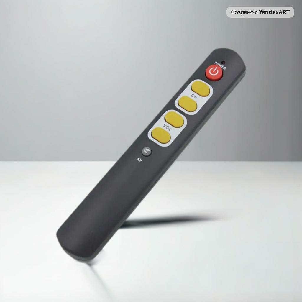 Универсальный дистанционный пульт для телевизора, приставки и др. техники, черный