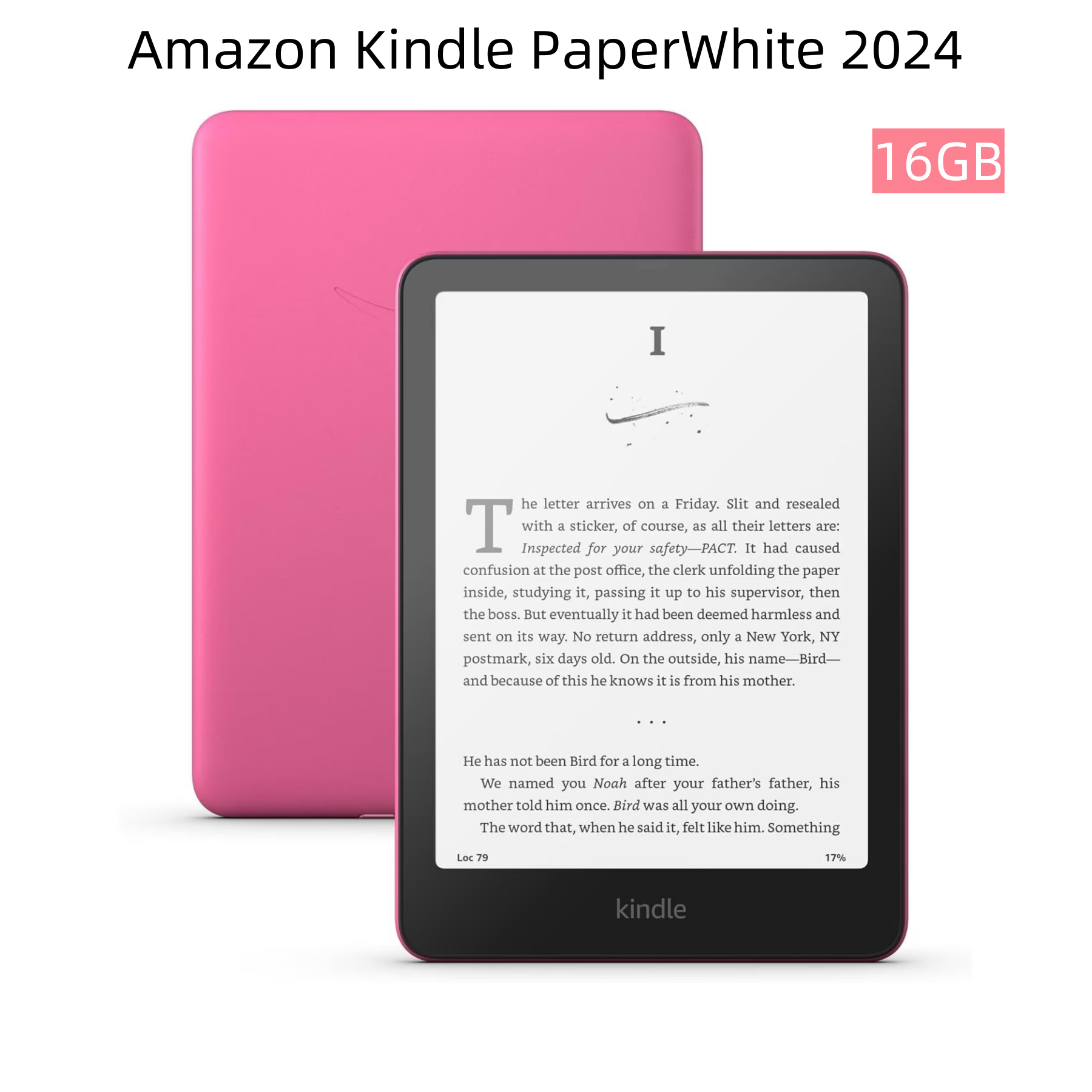 Электронная книга Amazon Kindle PaperWhite 12 2024 16ГБ розовый