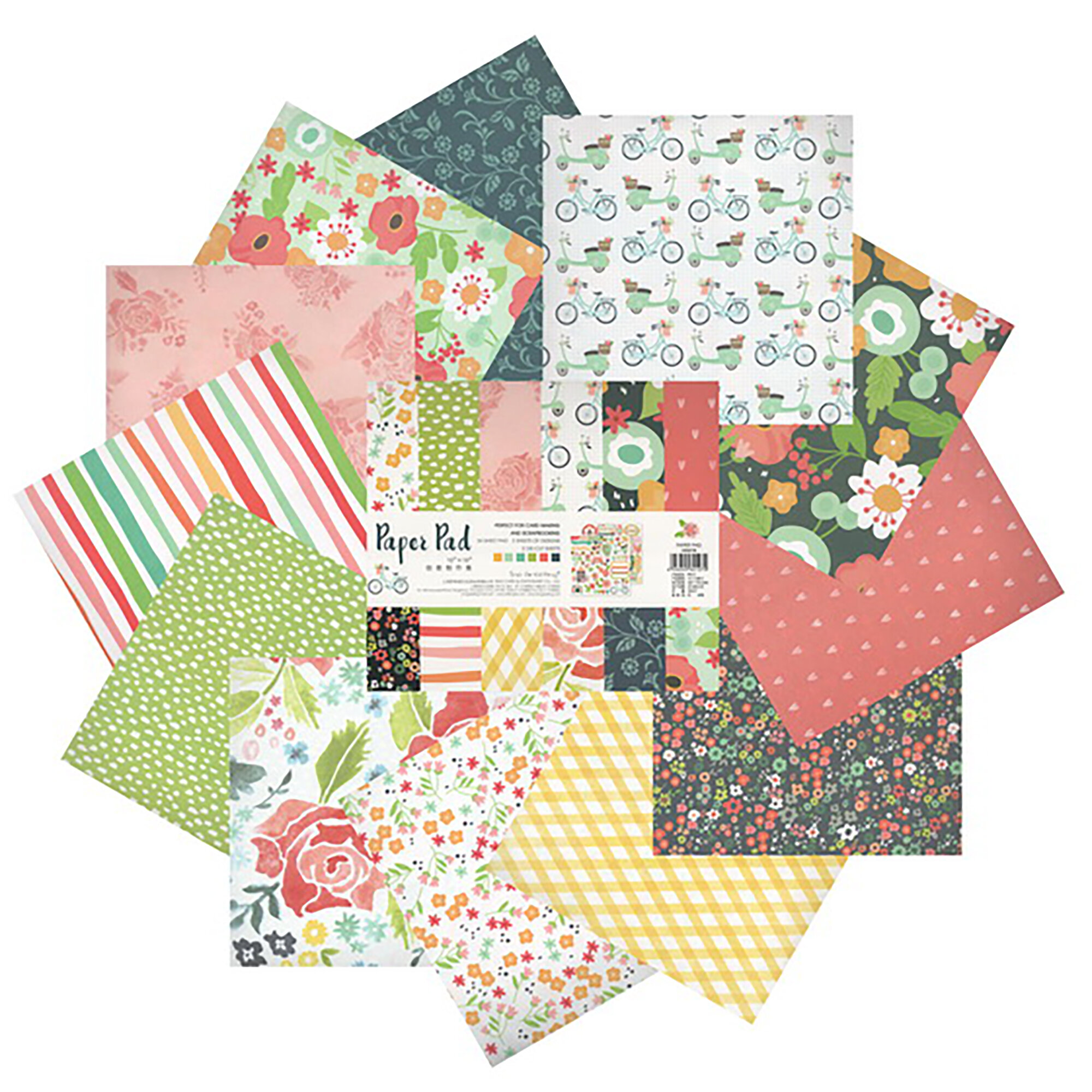 Набор скрап бумаги 058-SB Perfect Craft "Кантри" 25.5х25.5 см ./ Рукоделие и творчество / Для альбомов и открыток