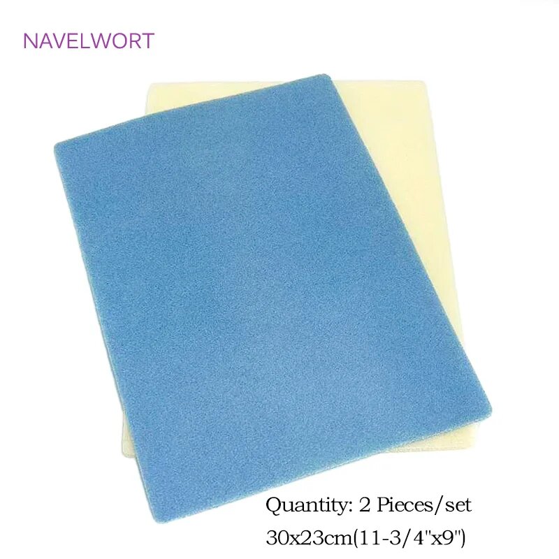 NAVELWORT Серый флокированный коврик для бисера Синий, bead mat-2pcs