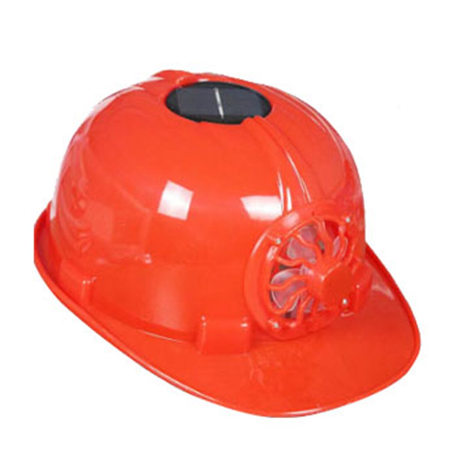 Защитный шлем с вентилятором, охлаждающий спереди, работающий на солнечной батарее, дышащий, солнцезащитный козырек для строительной площадки, летний, для улицы, красный