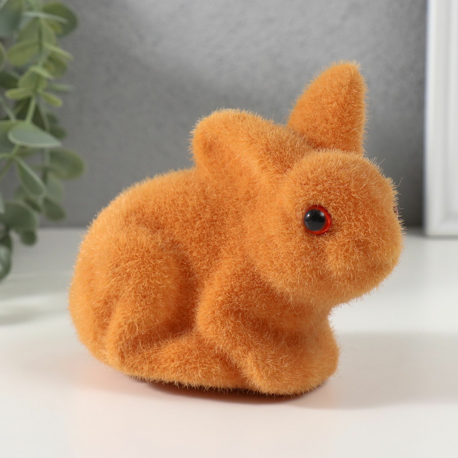 Фигурка пенопласт "Кролик коричневый", 14x8x11 см, тематика праздника: пасха