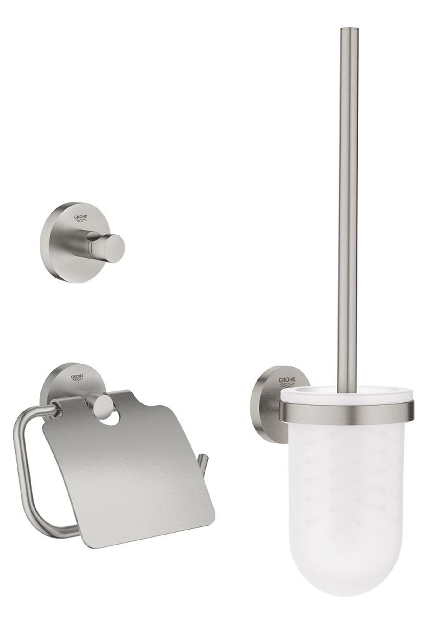 Набор для туалета Grohe Essentials 3in1 WC set 40407DC1, бумага, ершик