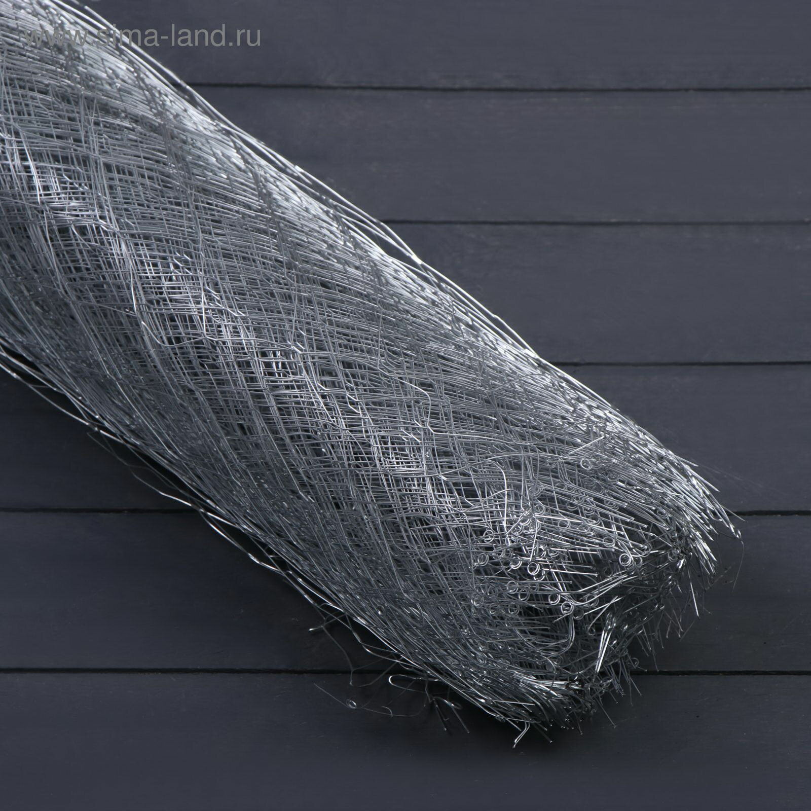 Сетка оцинкованная ЦПВС, мягкая, 1 x 10 м, ячейка 25 x 25 мм, d = 0.5 мм, металл, в рулоне