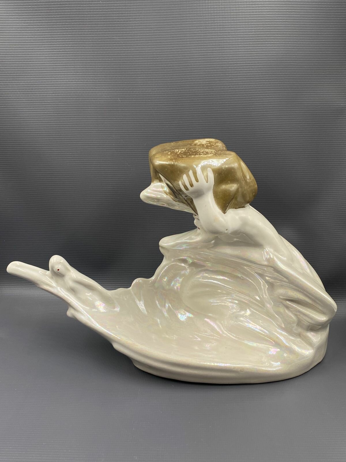 Фарфоровая Статуэтка "Байкал и Ангара" Хайта Хайтинский фарфоровый завод, высота 13,5 см Состояние!