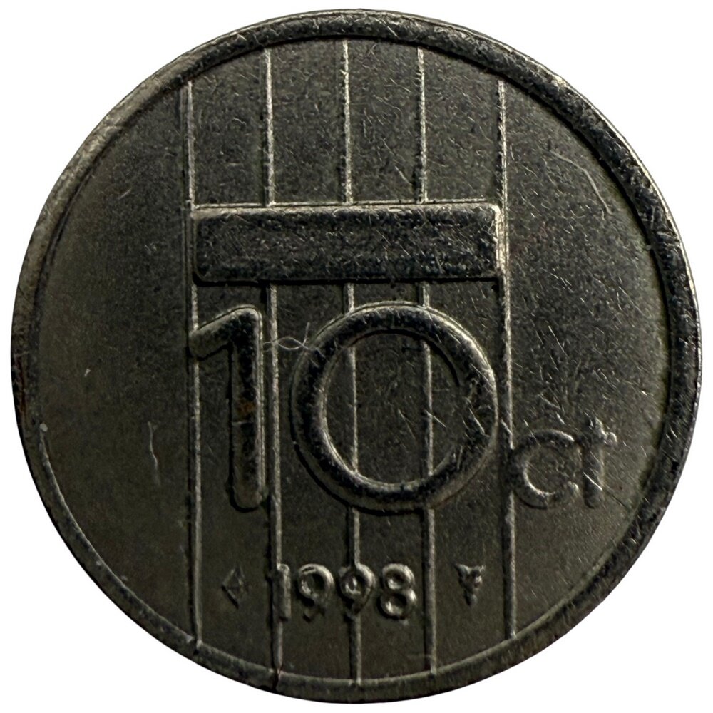 Нидерланды 10 центов 1998 г. (Мини-монета)