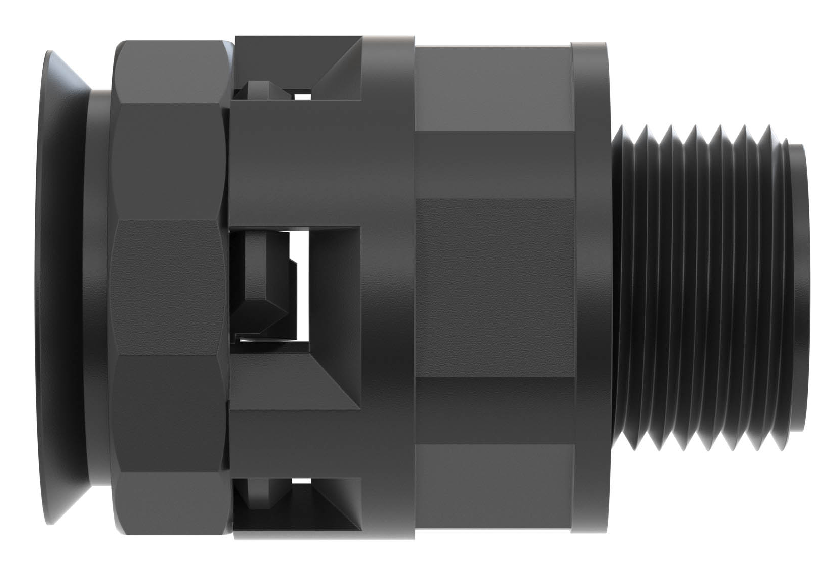 Кабельный ввод DKC / ДКС муфта труба-коробка, полиамид, черный, M20x1.5, 17мм, IP65 / электрика
