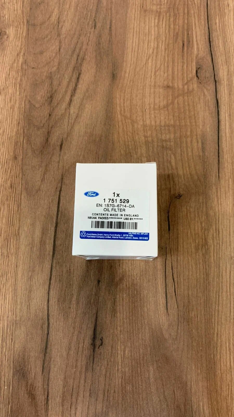 Фильтр масляный FORD 1751529 Focus, S-MAX, Mondeo, C-MAX, Escape