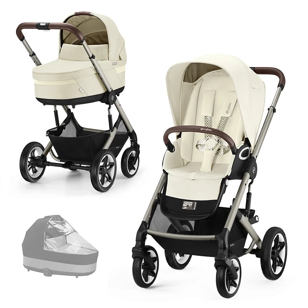Детская коляска 2в1 Cybex Talos S Lux, цвет Seashell Beige TPE CRC (Кремовый), артикул производителя 522005631
