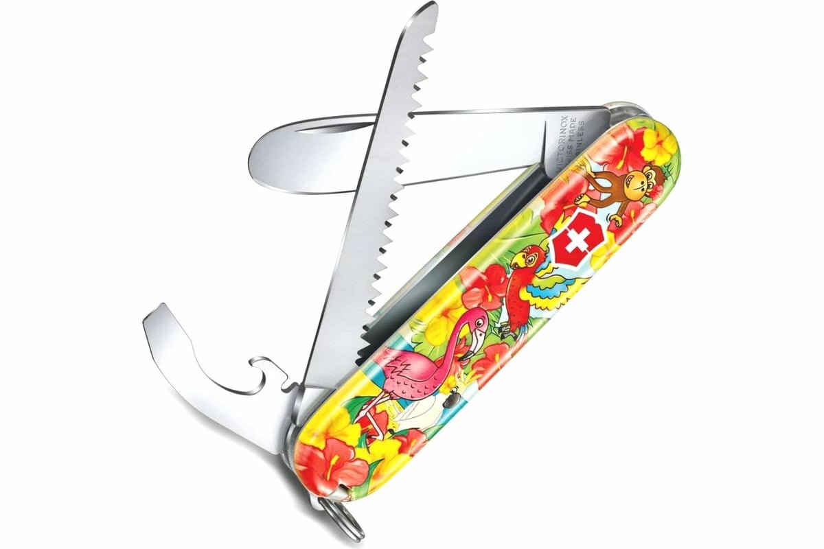 Нож Victorinox My First Parrot Edition, 84 мм, 9 функций, красный 0.2373. E3