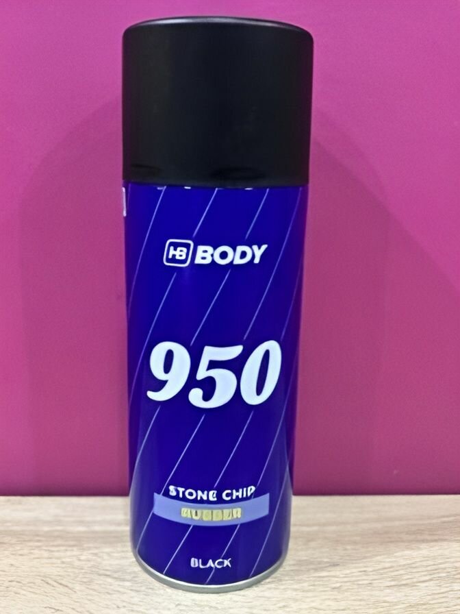 Антикоррозийное покрытие для авто (антигравий) HB BODY 950 черный 400 мл аэрозоль / мастика защита от ржавчины, сколов, влаги