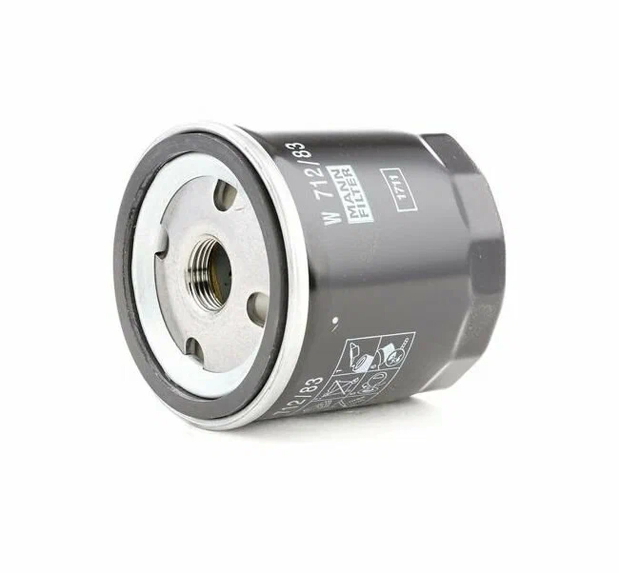 Фильтр масляный MANN-FILTER W71283, для Toyota Ist/Verossa, овальный, металл